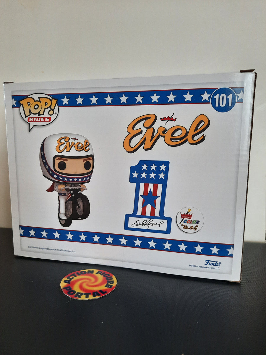 Evel Knievel on Motorcycle Pop Rides 101, Funko – Action Figure Portal